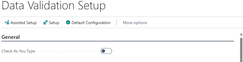 Clever Dynamics - Data Validation Setup